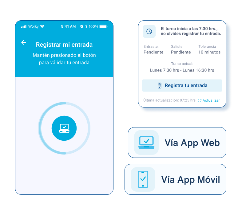 Worky RH, la App de Reloj Checador para control preciso